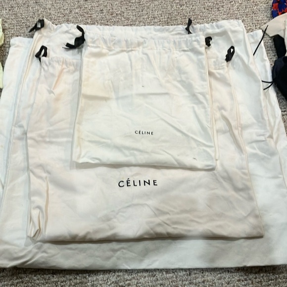 Celine | Other | Celine Cream Dust Bag Set Of 5 | Poshmark